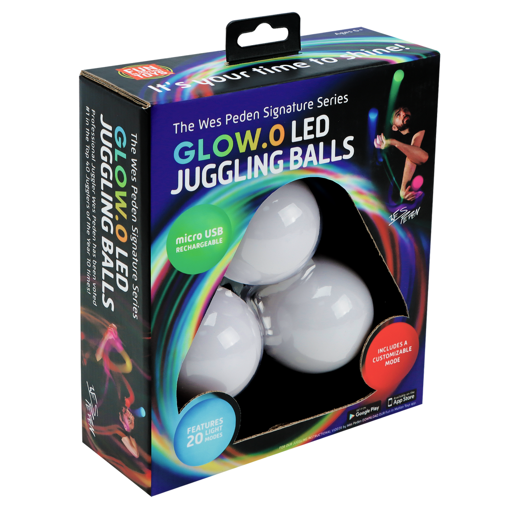 Glow.O LED Juggling Balls – Rock Paper Scissors Toy Store Duxbury