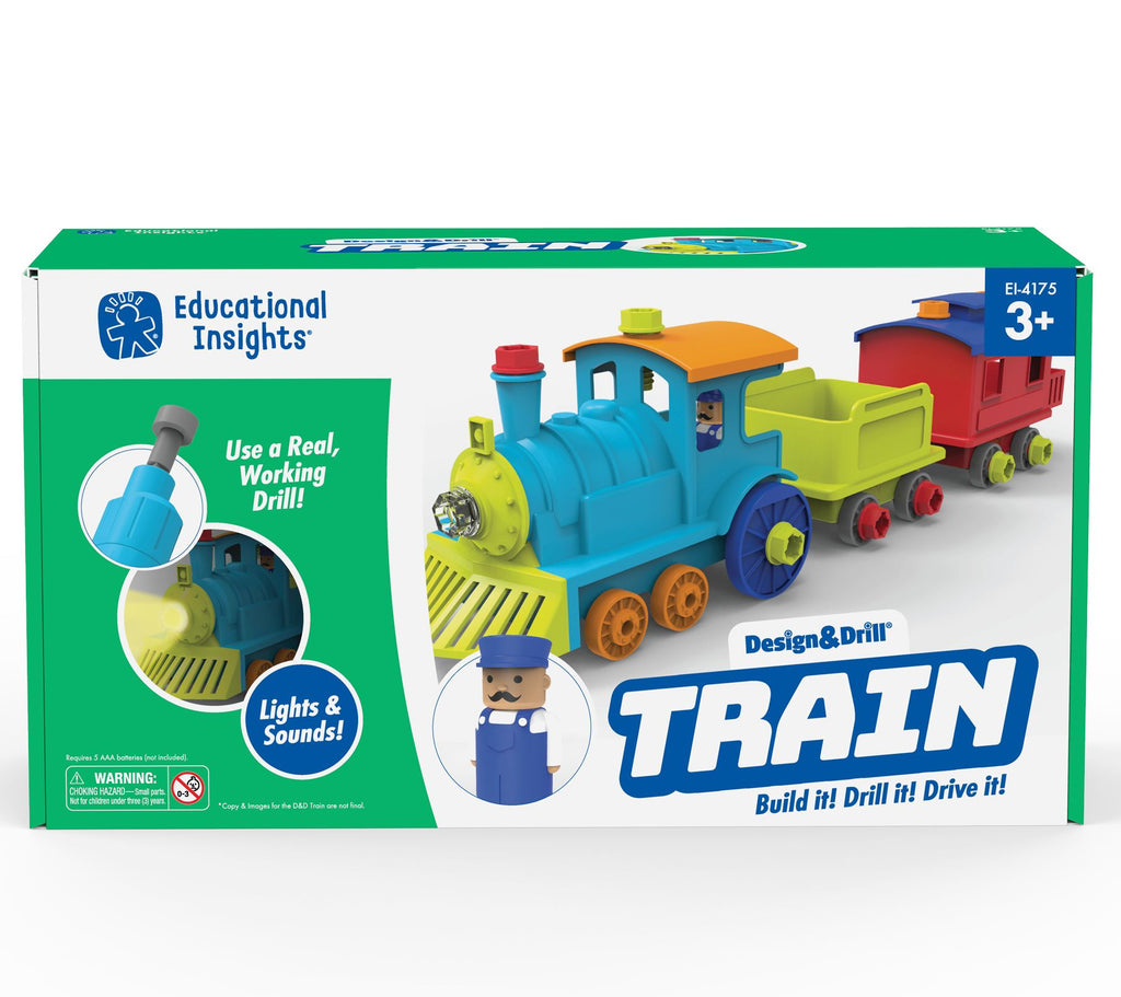 Design & Drill Train – Rock Paper Scissors Toy Store Duxbury